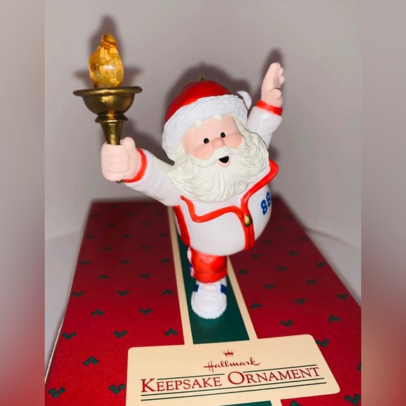 Hallmark | Holiday | 988 Hallmark Go For The Gold Ornament New Santa ...